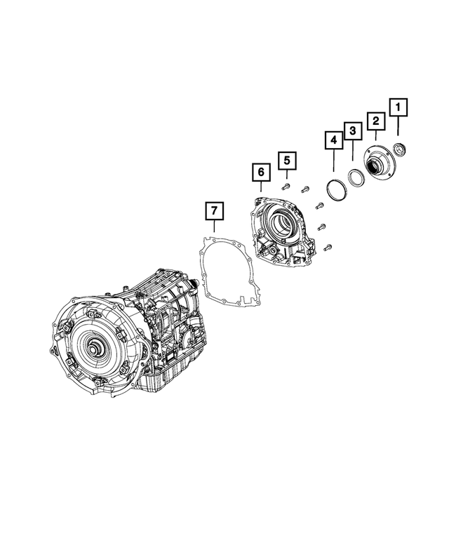 MOPAR OUTPUT SHAFT NUT - 68224226AA - 68224226AA | Mopar Online Parts