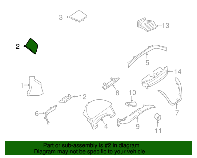 28176-5AA0A - Speaker Grille 2015-2024 Nissan Murano | Nissan Parts ...