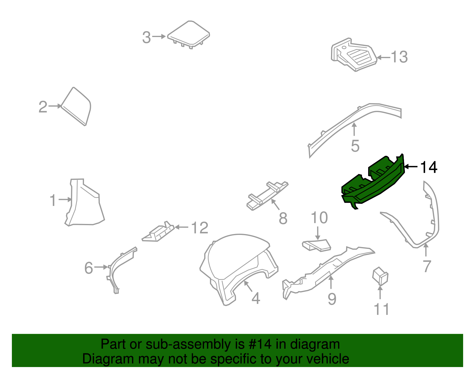 68750-5AA0A - Vent Assembly - 2015-2016 Nissan Murano | Nissan OEM ...