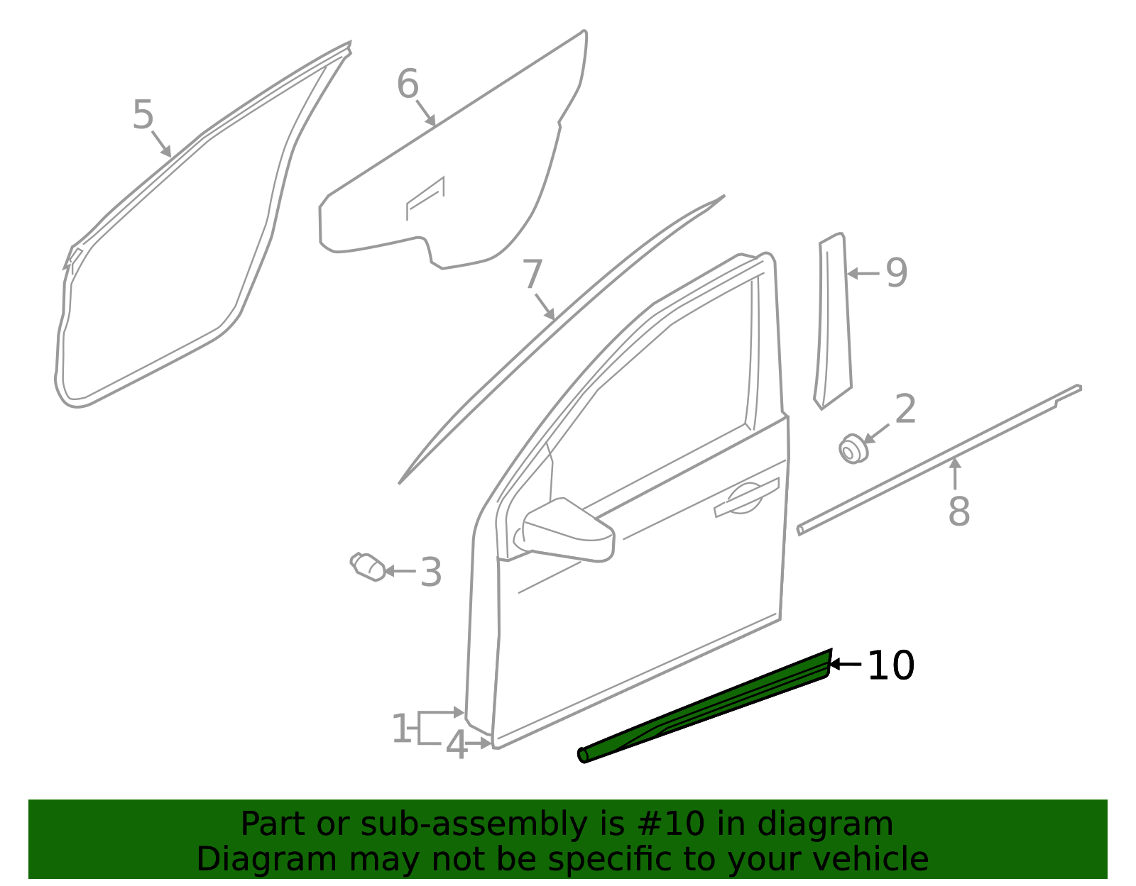 80870-5RB0A - 2018-2024 Nissan Kicks - Molding | Anicra Nissan Parts
