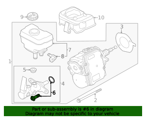 4M0-698-181-A - Master Cylinder Retainer Kit 2017-2024 Audi ...