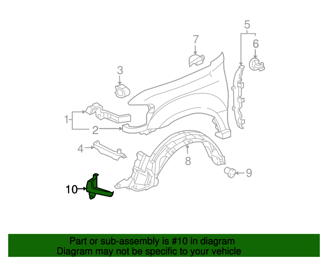 2006 Toyota Tundra Filler Panel 53904-0C050 | Toyota Parts Center