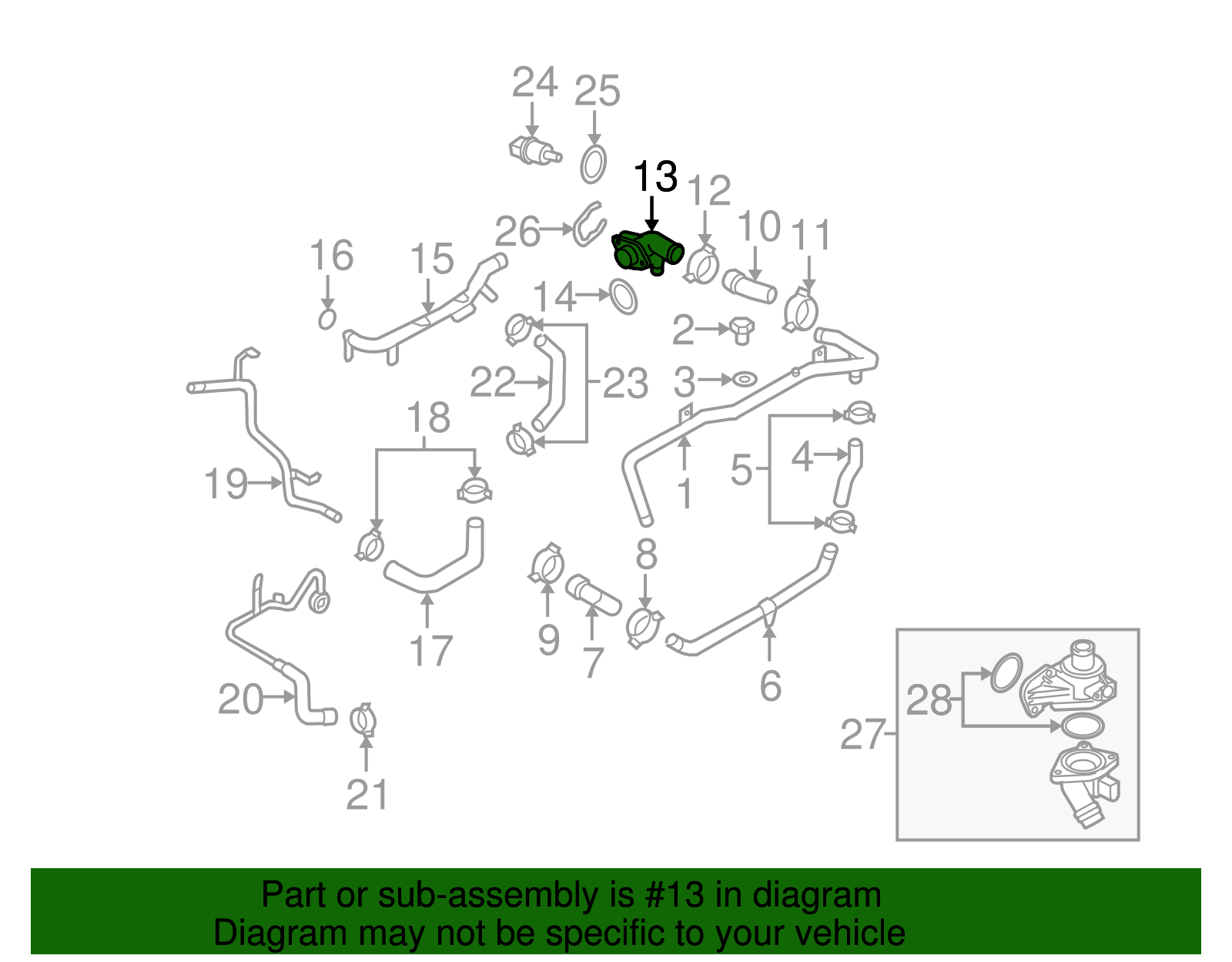 2005-2009 Audi Water Manifold 06D-121-132-C | OEM Parts Online