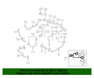 2002-2015 Audi Engine Coolant Thermostat Housing Gasket 06B-121-119-B ...