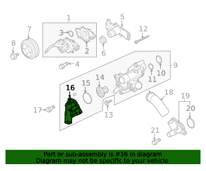 ML3Z-8592-A - Thermostat Outlet 2021-2023 Ford F-150 | AutoNation Parts
