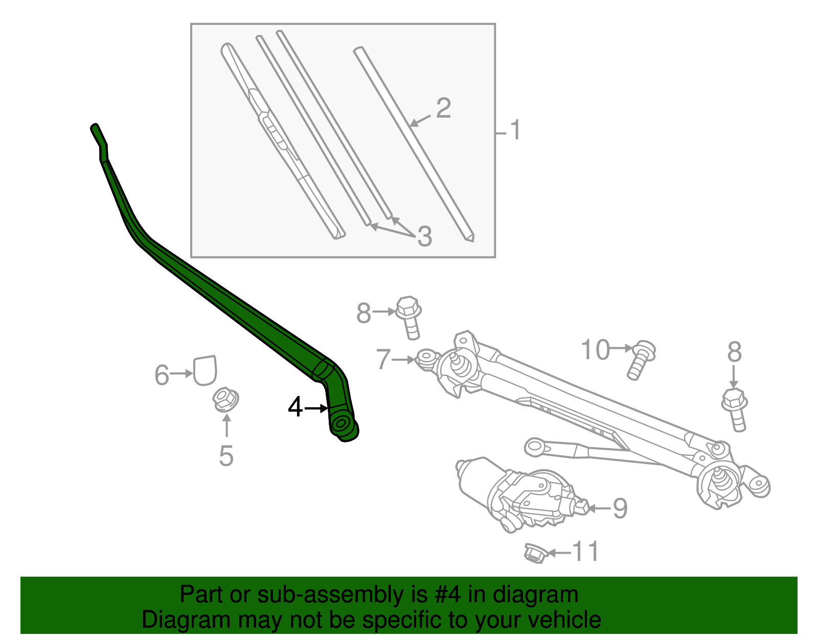 2013-2016 Mazda CX-5 Wiper Arm KD35-67-321A | OEM Parts Online
