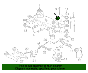 2002-2008 BMW Suspension Cross-Member Rubber Mount 33176770763 | OEM ...