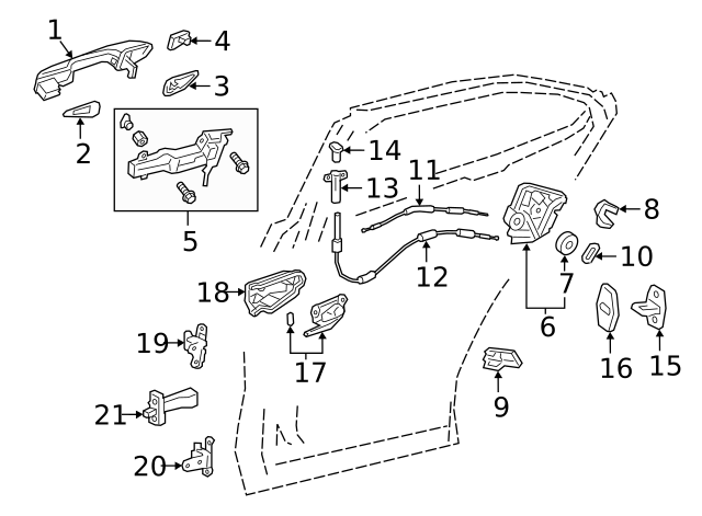 69210-76030-B3 - Exterior Door Handle 2023 Lexus UX250h ...