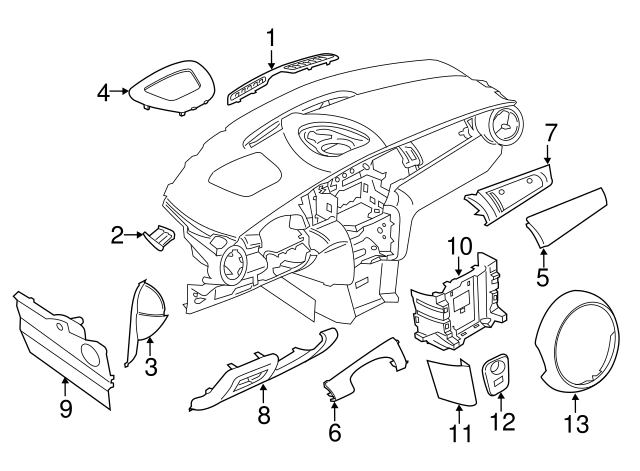 2022-2024 Mini Cooper Finish Panel 51-45-9-891-237 | Mini Parts Express