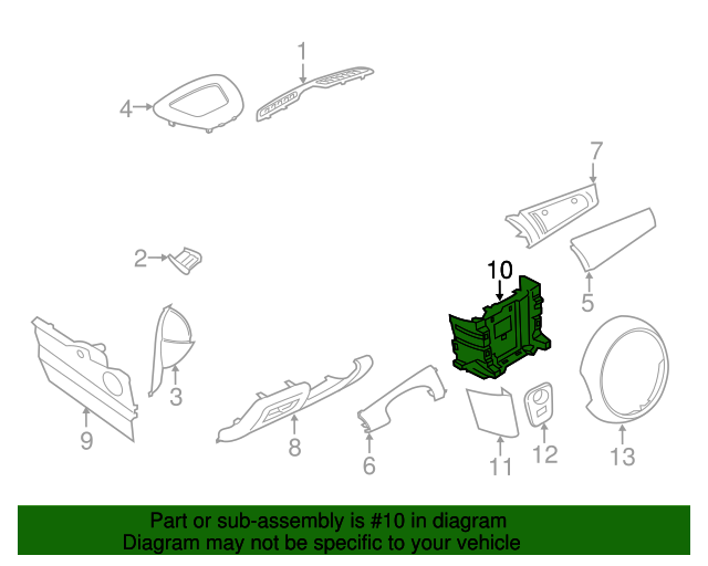 51-45-9-267-656 - Center Panel - 2014-2024 Mini Cooper | BMWPartsHub