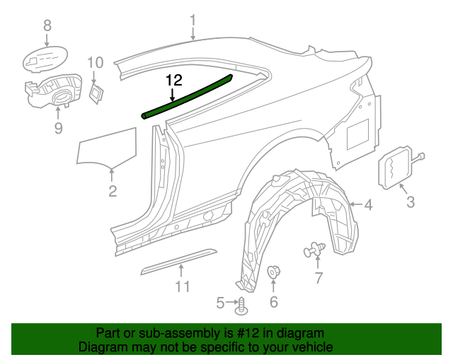 217-670-65-00 - Sealing Rail Mercedes-Benz USA Parts