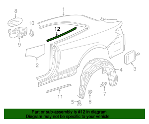 217-670-65-00 - Sealing Rail Mercedes-Benz USA Parts