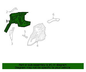 2016-2021 Honda Civic Outer Wheelhouse 04647-TBD-325ZZ | Honda Factory ...