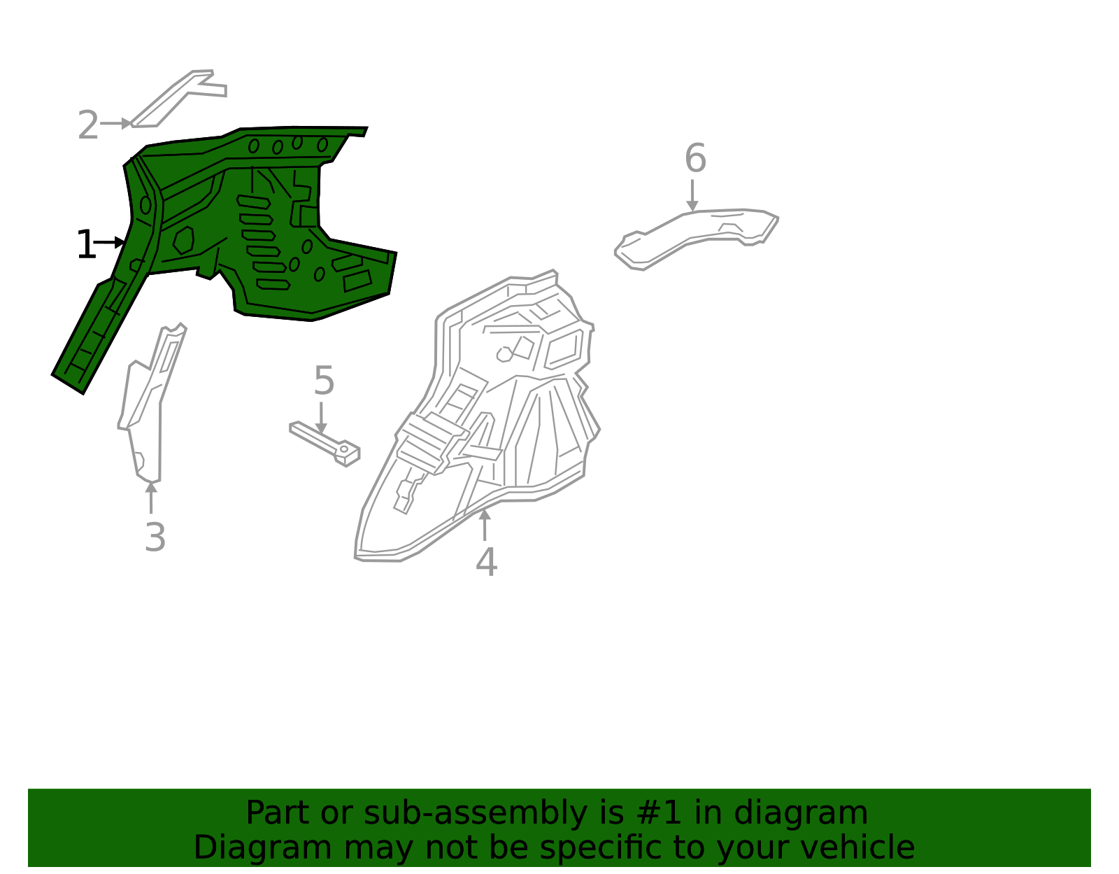 04647-TBD-325ZZ - Outer Wheelhouse | Genuine Honda Parts
