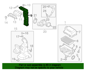 28210-H9100 - Inlet Duct 2018-2019 Kia Rio | Kia.Parts Store
