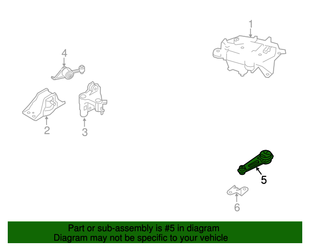 Engine Rear Mount 19318186 GM | GMPartsDirect.com