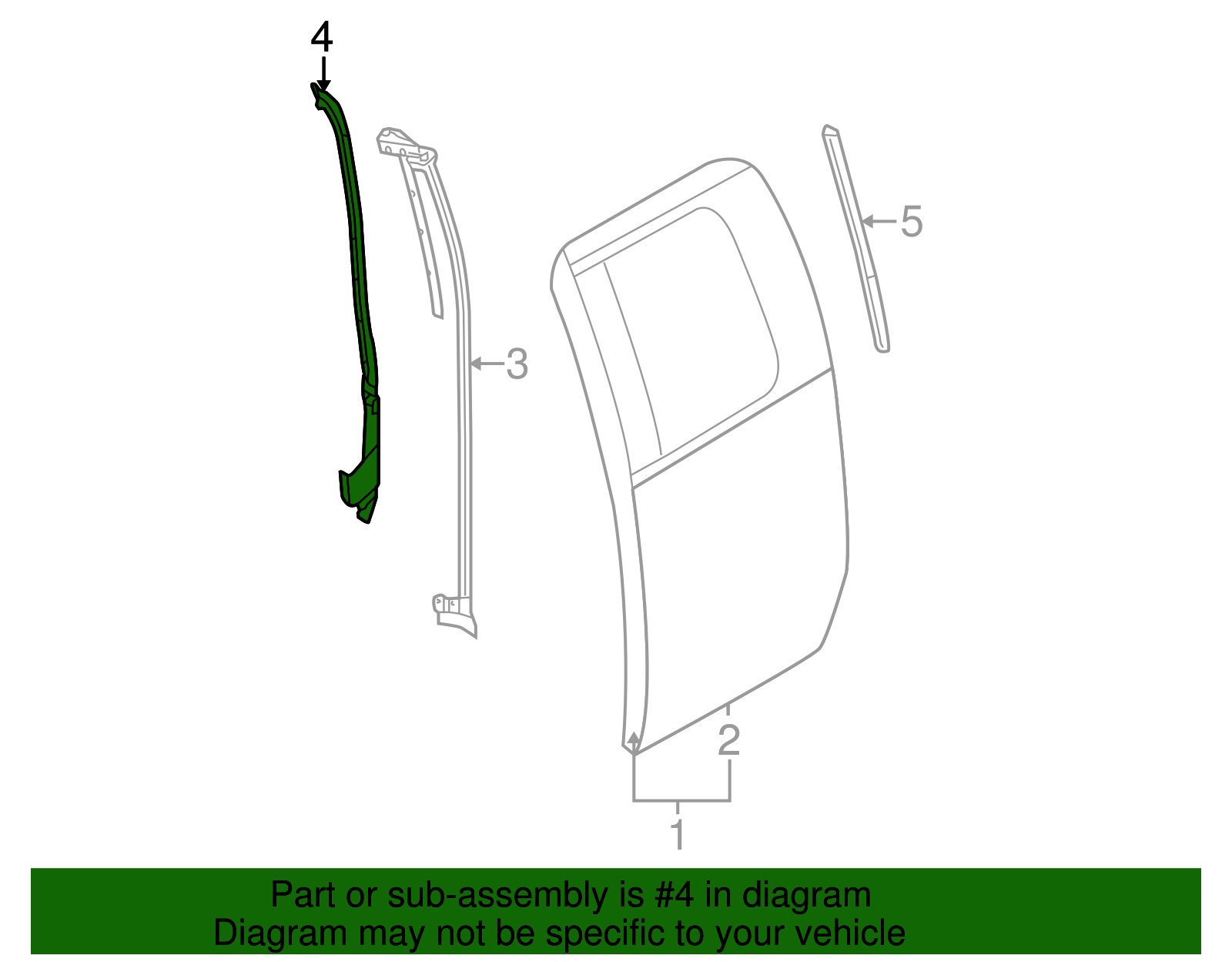 9l3z1525325b - Weather-Strip On Body 2004-2014 Ford F-150 | AutoNation ...