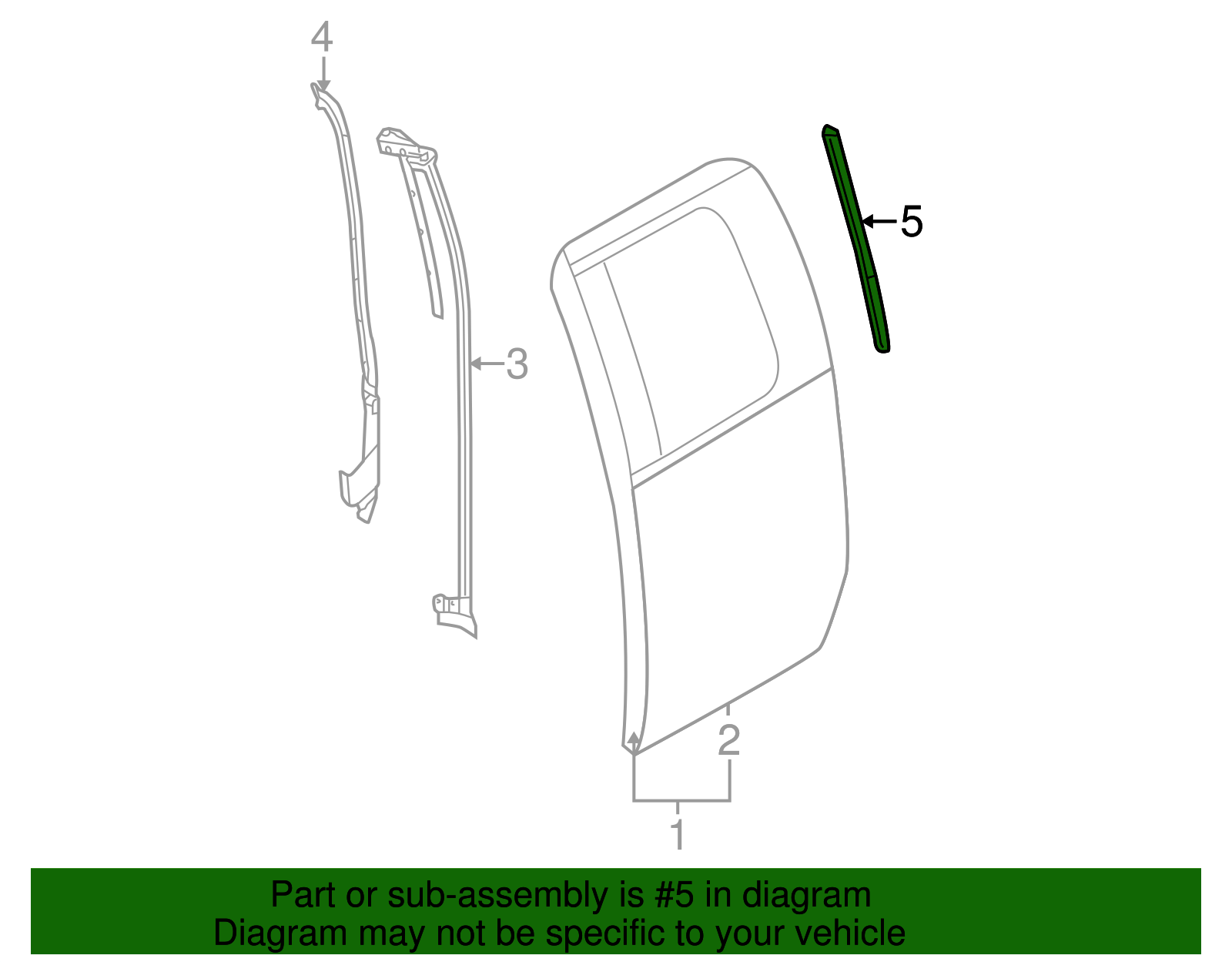 4L3Z-1820534-AA - 2004-2014 Ford F-150 - Rear Weather-Strip | My Ford Parts