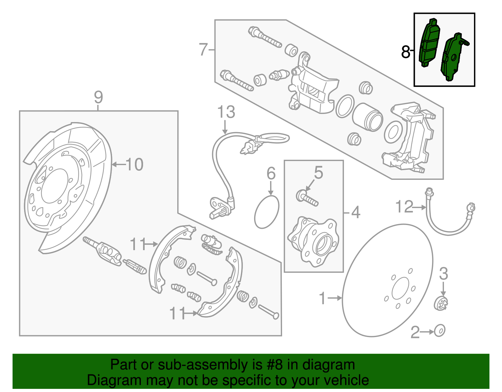 2010-2019 Infiniti Brake Pads Rear D4060-1MB0A | Infiniti OEM Parts Online