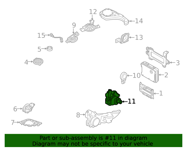 4M8-035-302 - Rear Dr Speaker 2019-2023 Audi | Audi OEM Parts