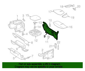171-690-15-00-9051 - Rear Body Panel Trim Panel 2005-2011 Mercedes-Benz ...