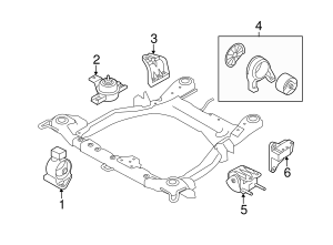 21830-2P000 - Trans Mount 2011-2012 Kia Sorento | Kia.Parts Store