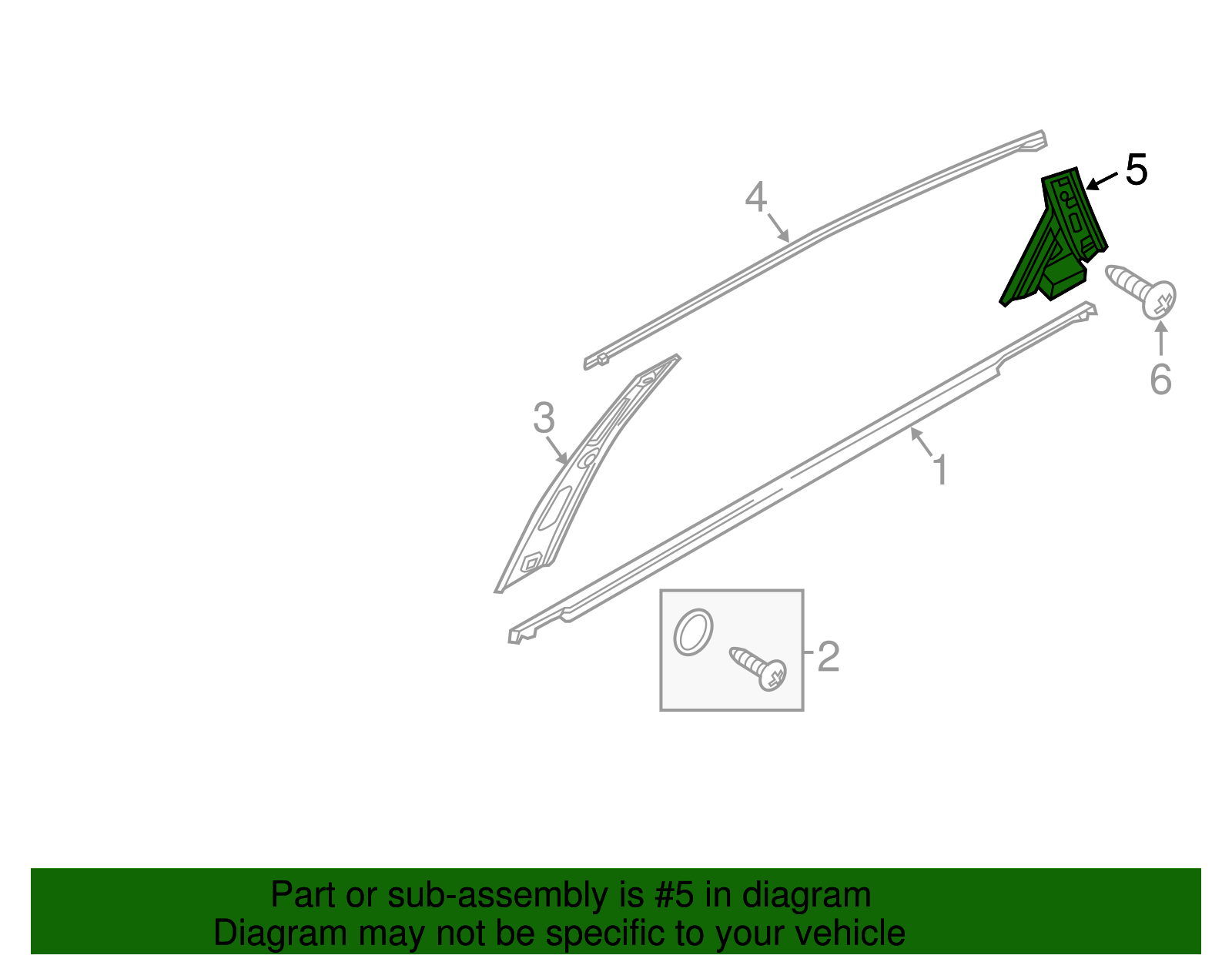 Hyundai - 83270-C1010 - Rear Applique - 2015-2018 Hyundai Sonata | OEM ...