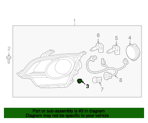 2007-2022 GM Headlamp Retainer 94530630 GM | GMPartsDirect.com