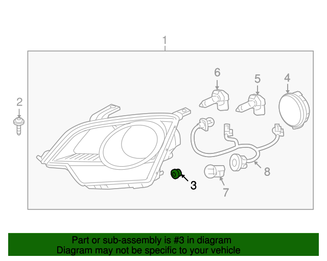 94530630 GM Headlamp Retainer | GM Parts Store