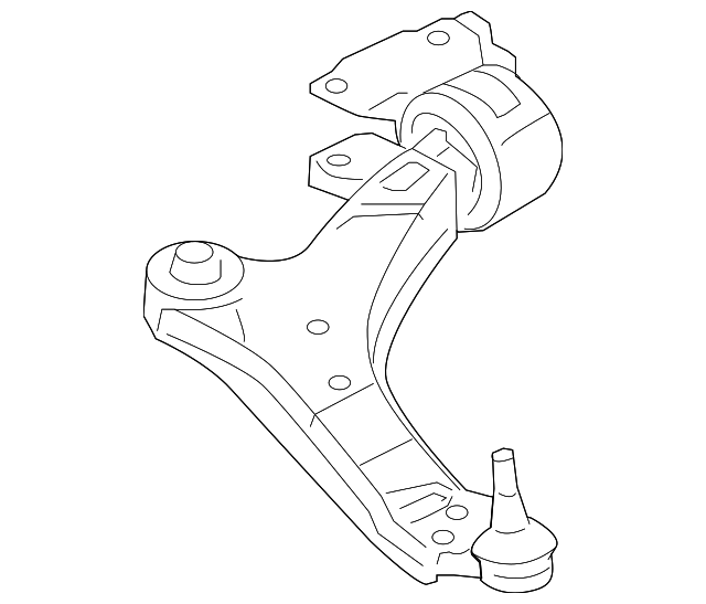 2008-2015 Land Rover LR2 Lower Control Arm LR007205 | JaguarParts.com