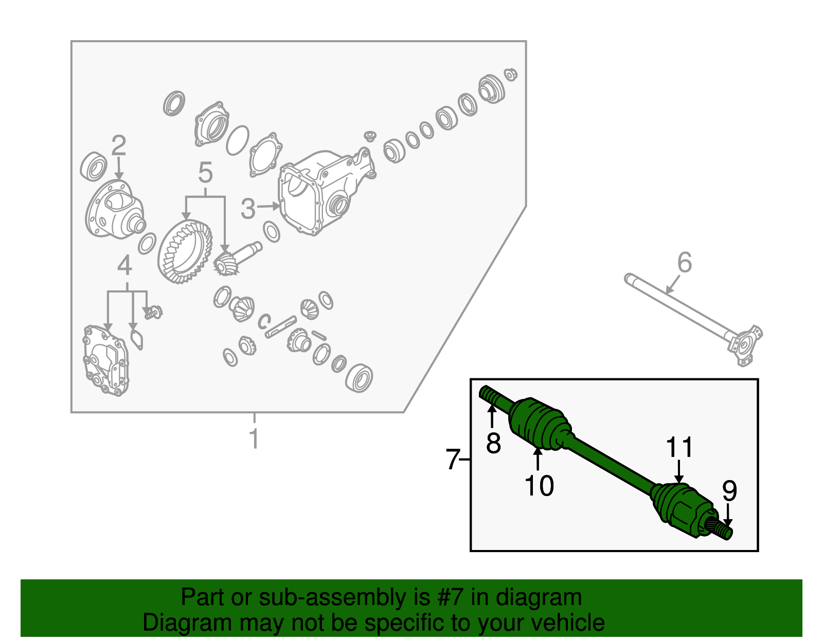 39100-JK500 - Axle Assembly - 2007-2013 Infiniti | Discount Infiniti Parts