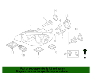 Genuine BMW 07-14-7-224-227 | Headlamp Assembly Screw | FREE Shipping ...