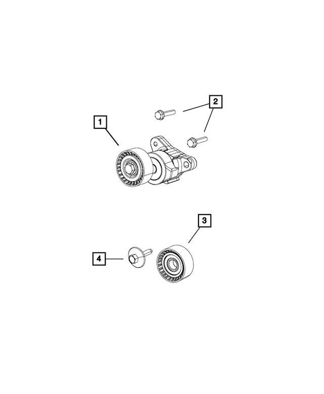 2014-2022 Mopar Belt Tensioner 04627158AC | Mopar eStore