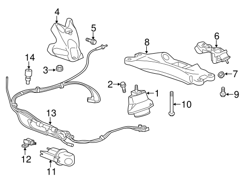 Engine & Trans Mounting for 2014 Cadillac ATS | Auto Parts Express