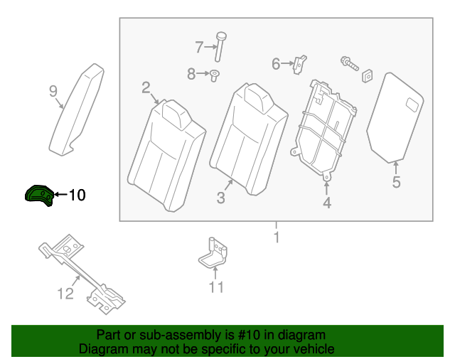 2007-2019 Nissan Lower Bracket 88607-EL00A | My Nissan Part