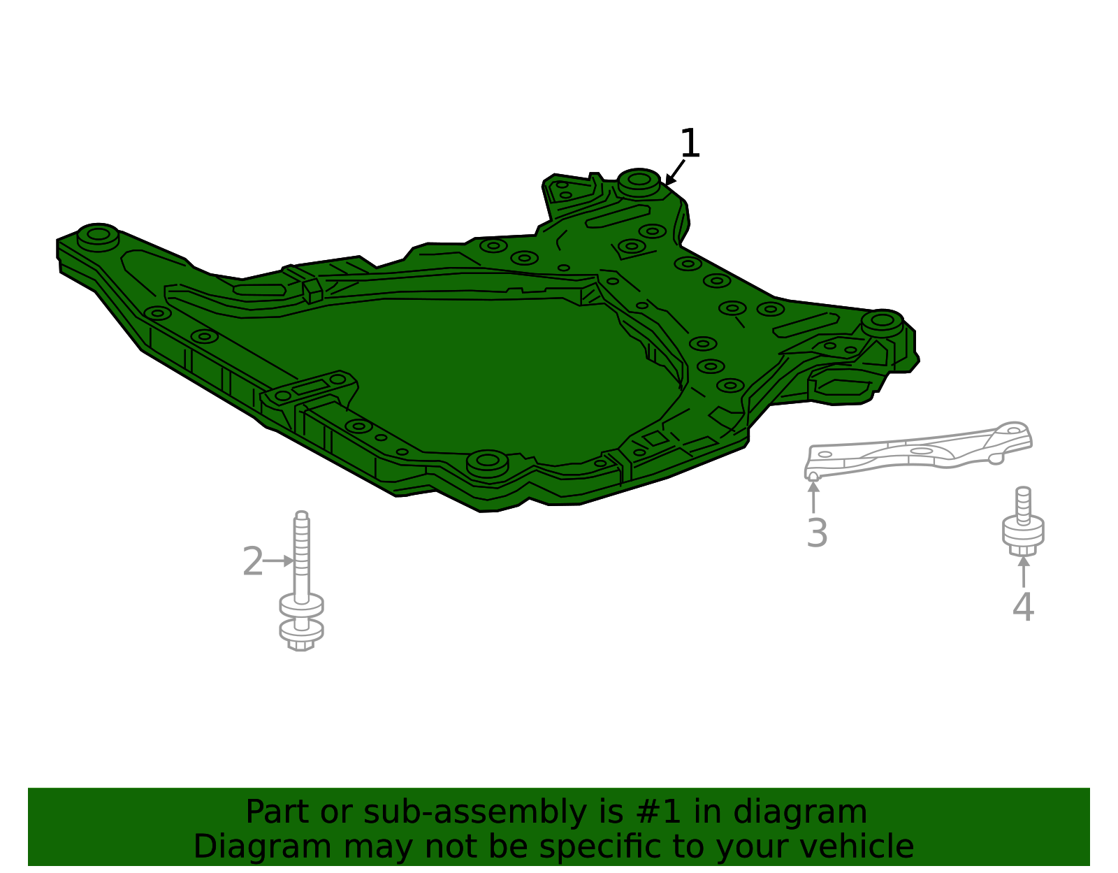 2021-2024 Toyota Sienna Suspension Subframe Crossmember 51100-0E170 ...