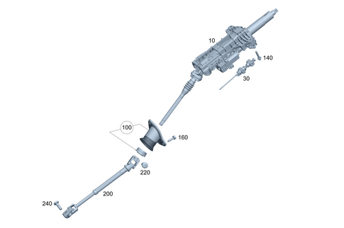 Steering Column Tube and Steering Shaft for 2026 Mercedes-Benz G63 AMG ...