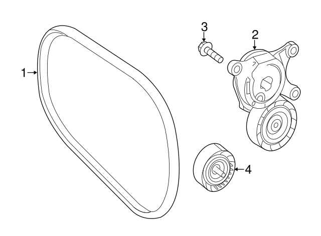 260-200-39-00 - Accessory Drive Belt Tensioner Assembly 2014-2023 ...