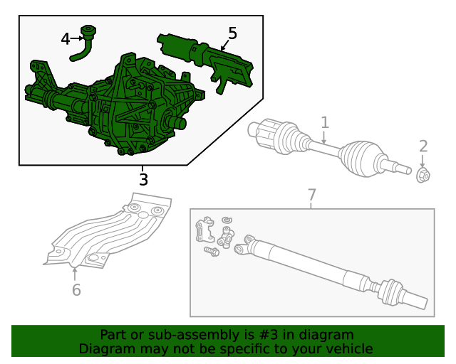 Axle 68349702AE | TascaParts.com