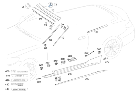 Exterior Detachable Parts for 2017 Mercedes-Benz C43 AMG | Mercedes ...