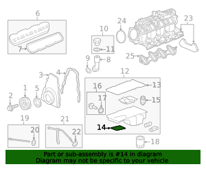 2011-2019 GM Engine Oil Pan Deadener 12633653 GM | GMPartsDirect.com
