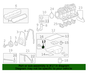 2003-2025 GM Engine Oil Pan Drain Plug Seal 12616850 GM | GMPartsDirect.com