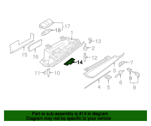 51168200678 - 1999-2013 BMW Glove Box Door Striker (51-16-8-200-678 ...