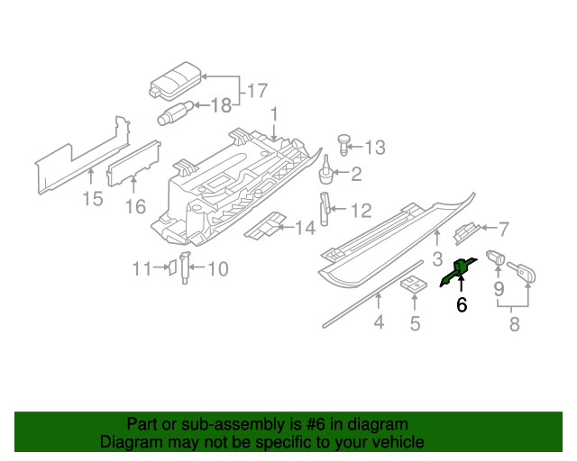 51-16-8-163-017 - Lock - 1997-2013 BMW | Buy BMW Parts Now