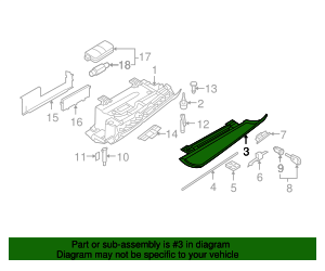 51167063451 - 2004-2010 BMW Glove Box Door (51-16-7-063-451) | BMW of ...