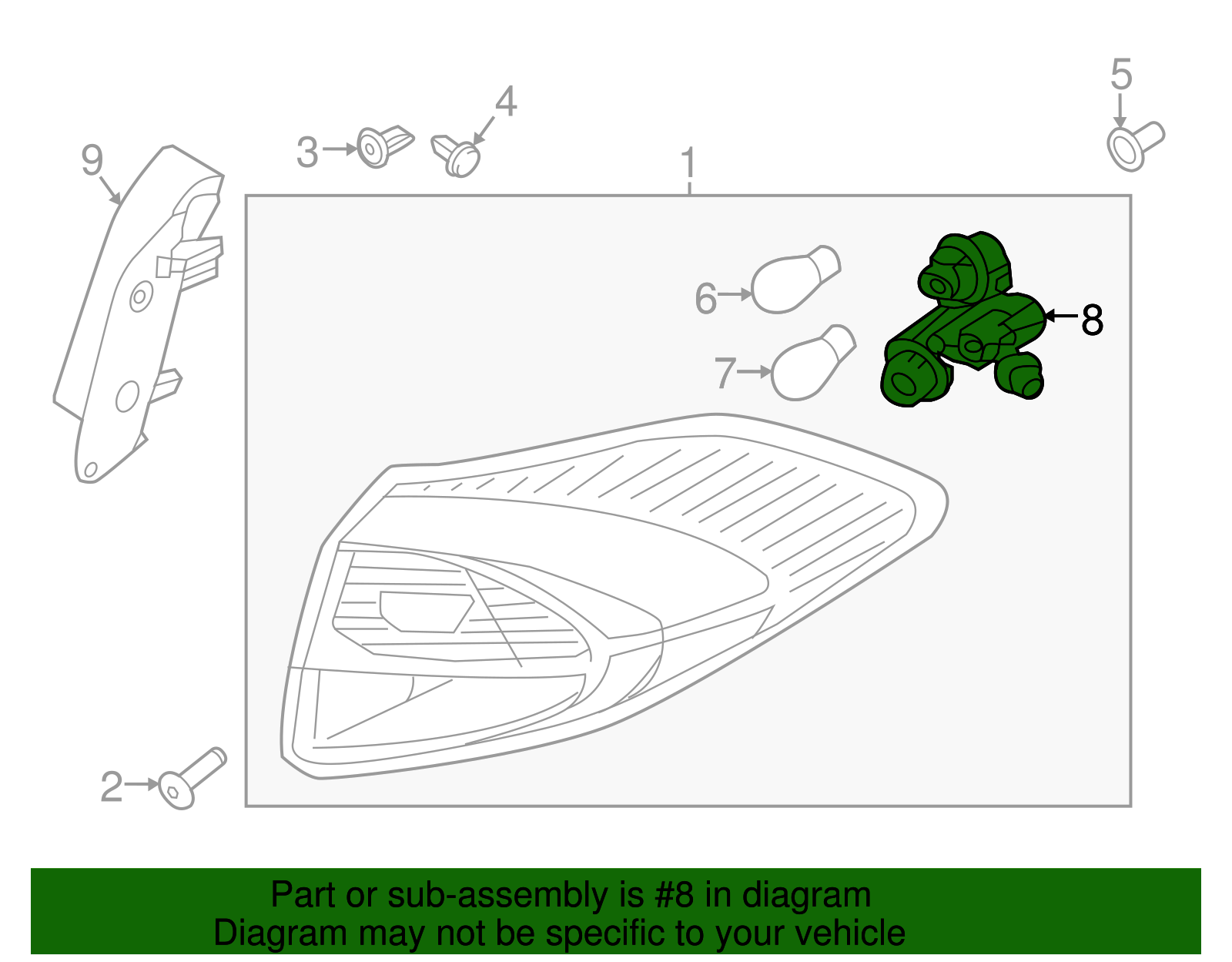 92480-D3010 - Tail Light Socket 2016-2018 Hyundai Tucson | AutoNation Parts