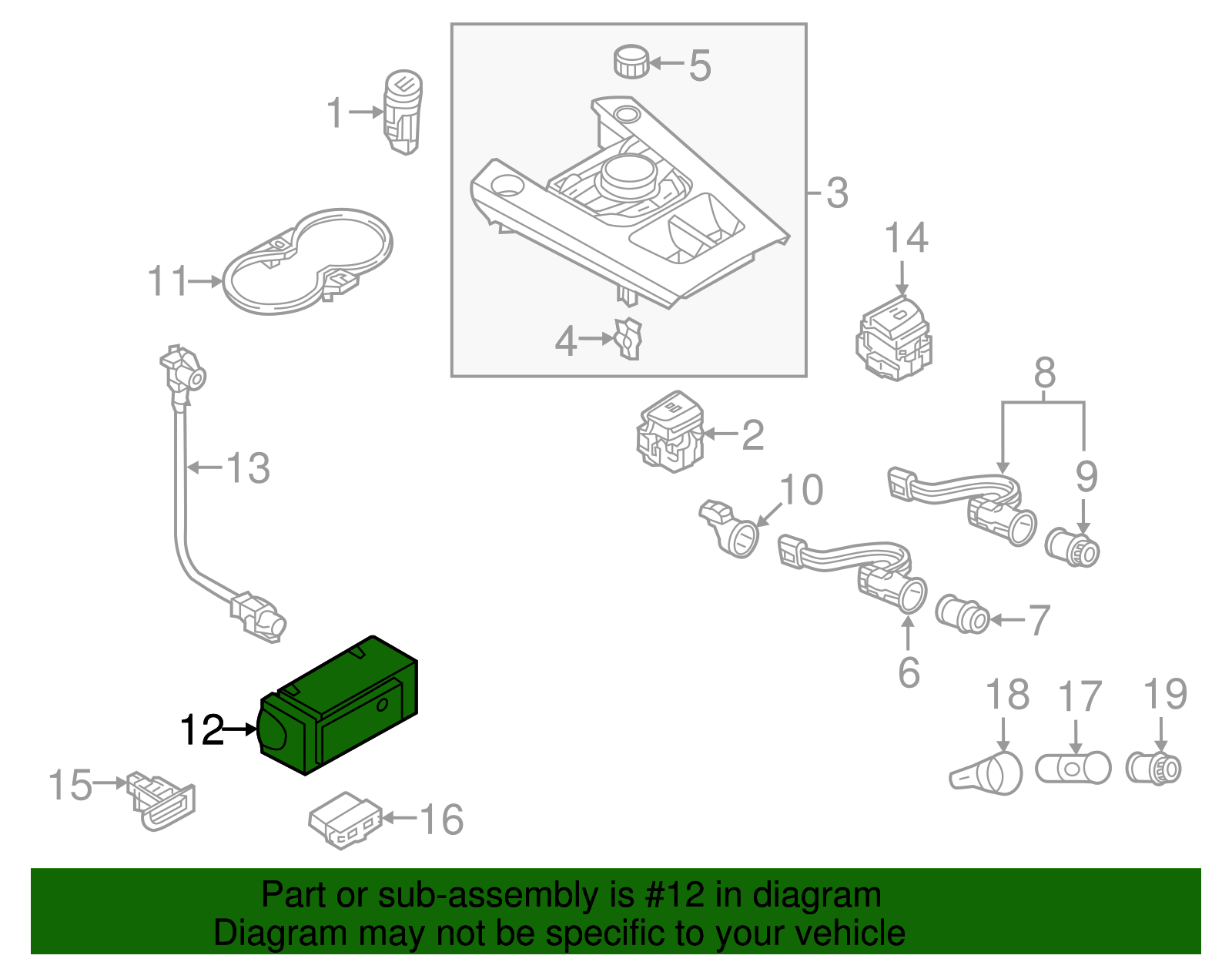 81A-035-736 - Audio Auxiliary Jack 2017-2019 Audi | AutoNation Parts