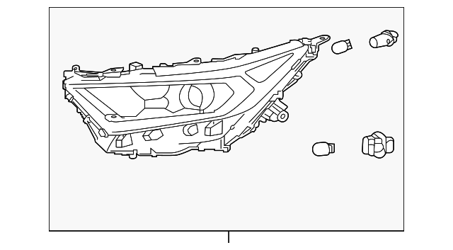 Toyota OEM Headlamp Assembly Right-hand Front Right Part# 81110-0R162 ...