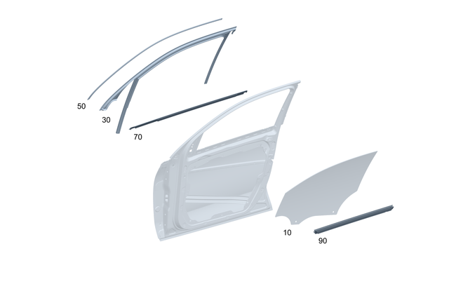 2020-2024 Mercedes-Benz Side Window Pane 167-725-06-00 | Mercedes-Benz ...