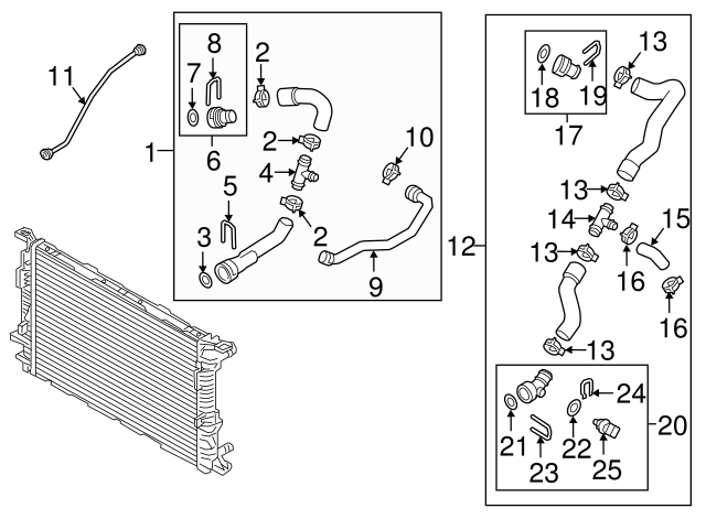 2016-2018 Audi Overflow Hose 4G0-121-081-EQ | OEM Parts Online